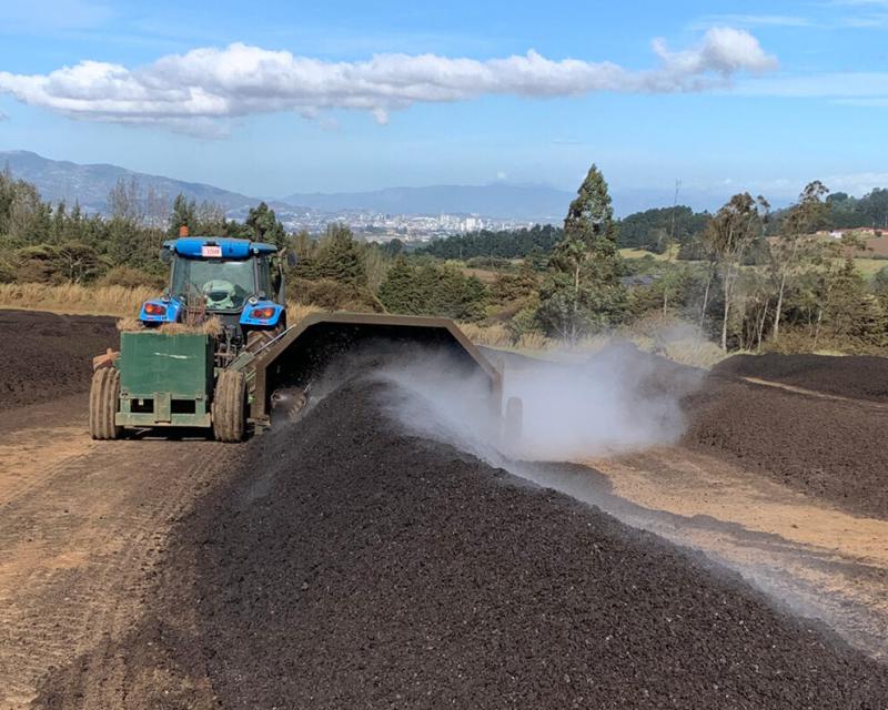 Transforming coffee pulp to compost / ED&F Man Commodities